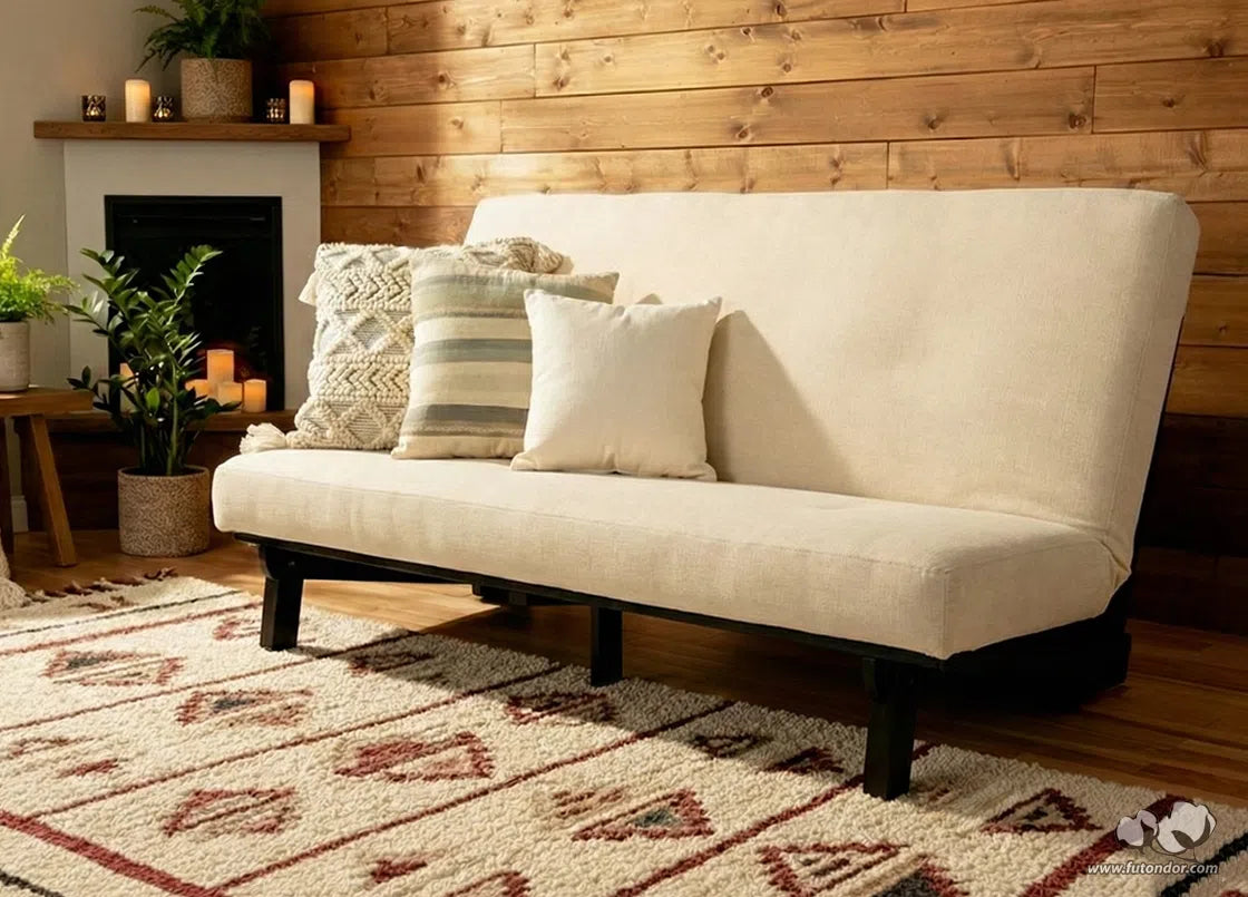 Carson Futon Frame with 8" Deluxe Futon | Sleepys Mattress Express